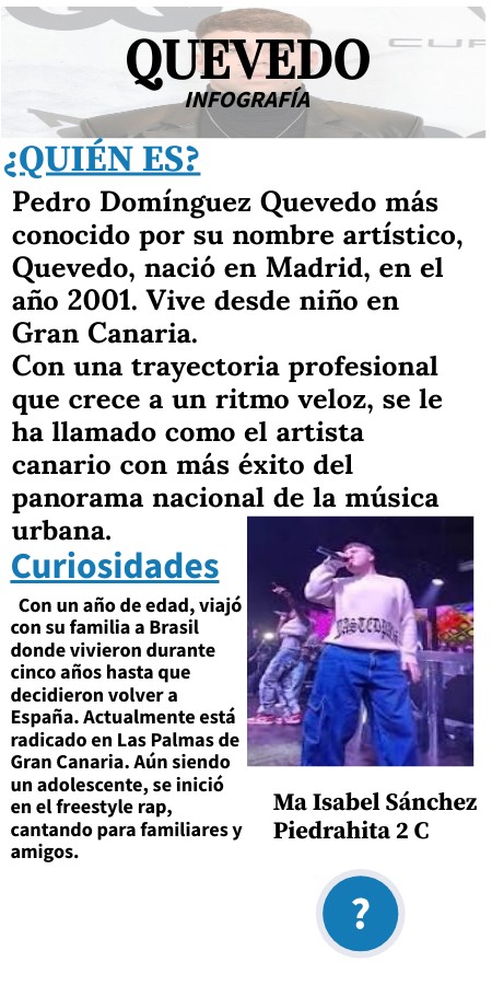 Infografía de Quevedo Isabel