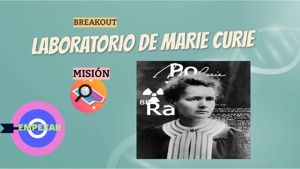 Breakout Marie Curie | Genially