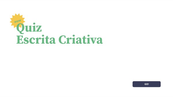 Quiz Escrita Criativa