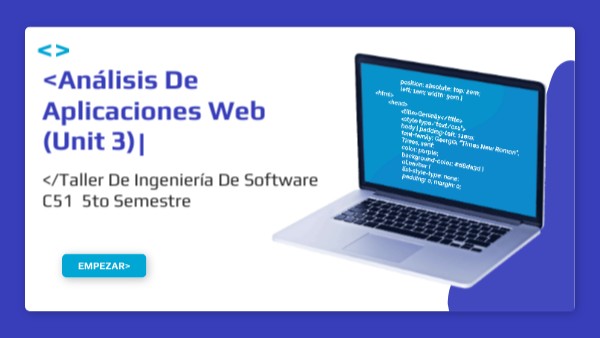 Análisis De Aplicaciones Web | Genially