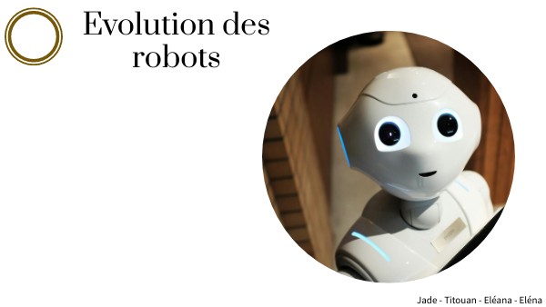 Évolution des robots