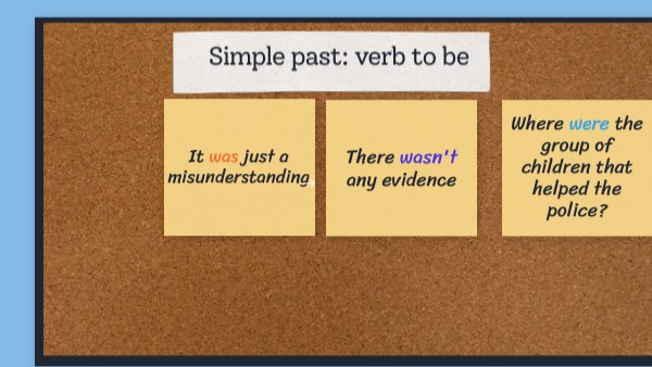 simple past crime | Genially