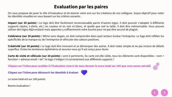 Evaluer les identités visuelles | Genially