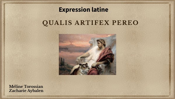 Qualis artifex pereo | Genially