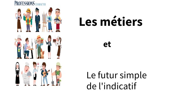 Les métiers et le Futur Simple | Genially