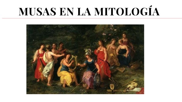 MUSAS EN LA MITOLOGÍA