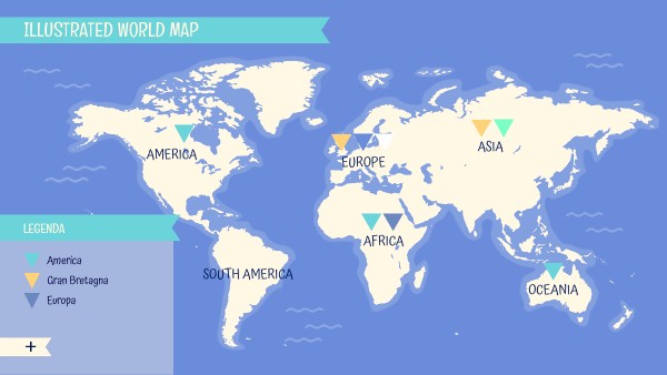 ILLUSTRATED WORLD MAP | Genially