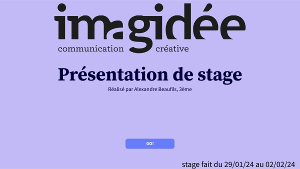 Copy - Rapport de stage | Genially
