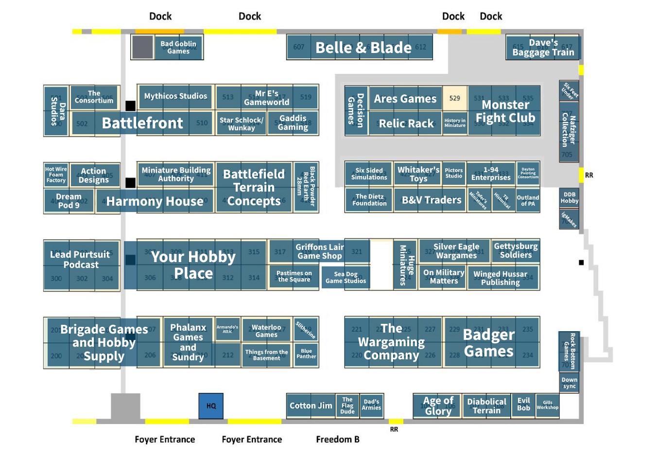 2024 Hcon Exhibit Hall Working Map