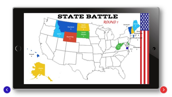 US STATE BATTLE (in classroom) | Genially