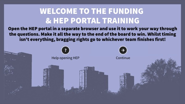 Funding & HEP Portal Intro | Genially