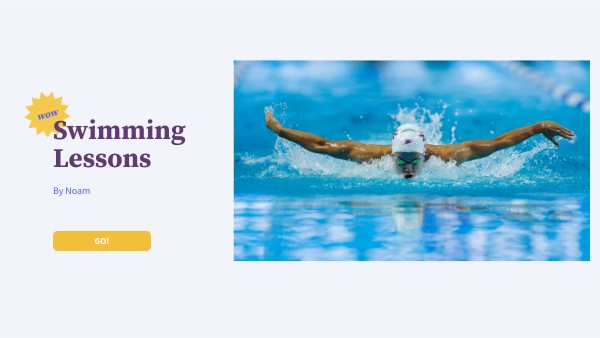 Swimming lesson | Genially