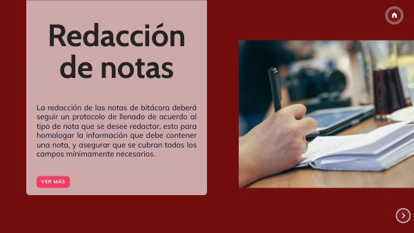 2.3 Redacción de notas