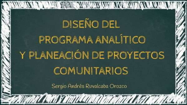 Programa Analítico y la problematización | Genially
