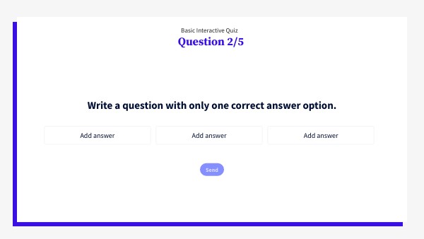 Basic Interactive Quiz | Genially