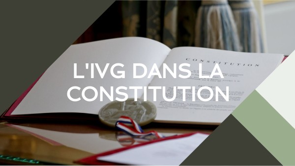 L'IVG DANS LA CONSTITUTION
