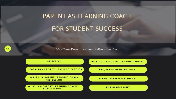 Parent as Learning Coach Onboarding Course | Genially
