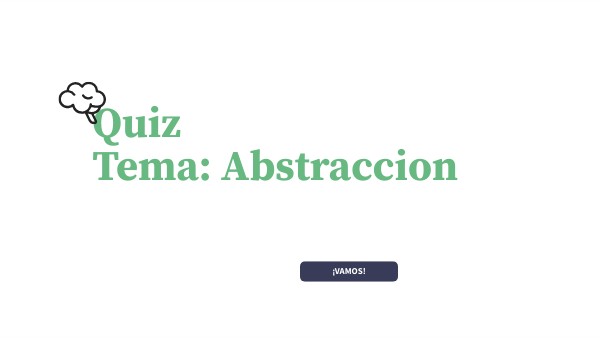 Quiz Abstraccion POO