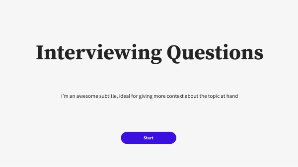 Interview Question Quiz