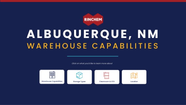Albuquerque, NM Rinchem Warehouse Capacity