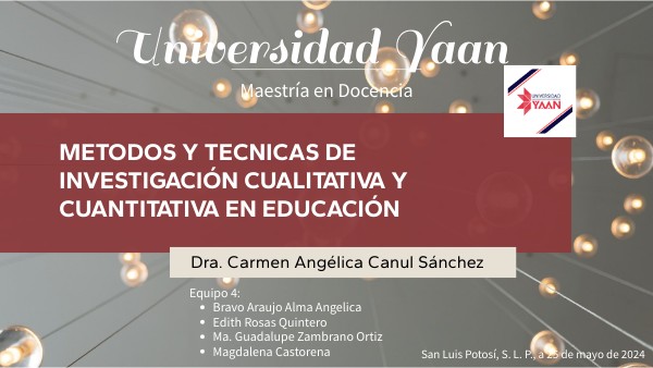 Presentación Equipo 4 | Genially