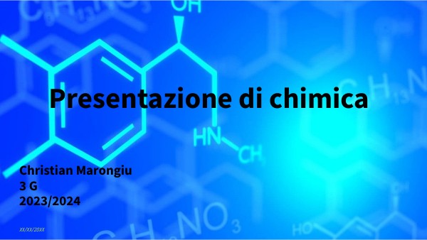 Presentazione chimica