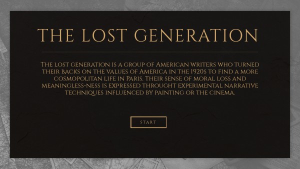 escape the lost generation