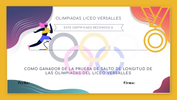 DIPLOMA OLIMPIADAS | Genially