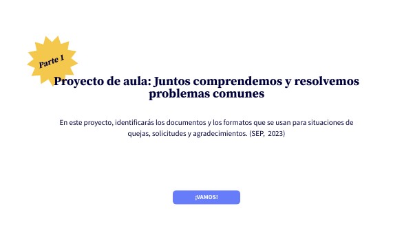 Proyecto de aula: Documentos para resolver problemas comunes | Genially