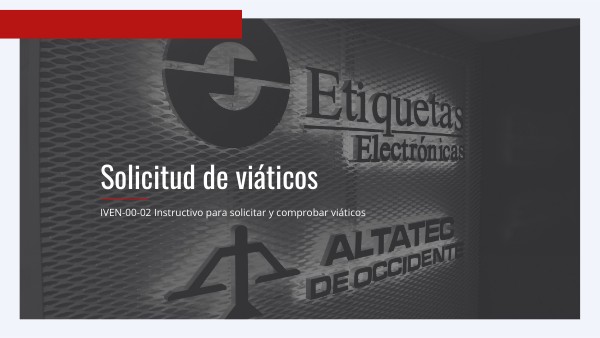 Viaticos - M1 | Genially