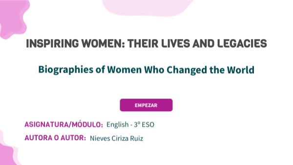 Inspiring Women | Genially