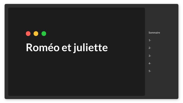 Oral roméo et juliette