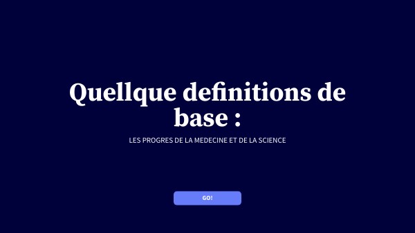 DEFINITIONS | Genially