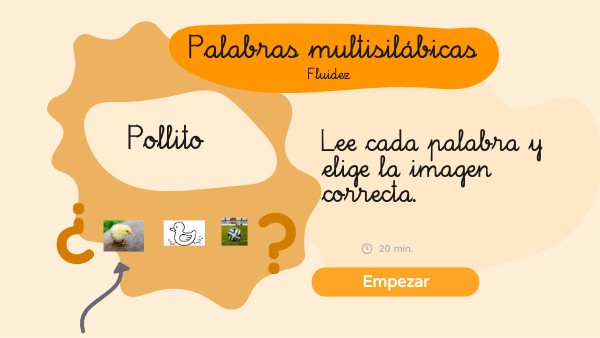 Palabras multisilábicas -F