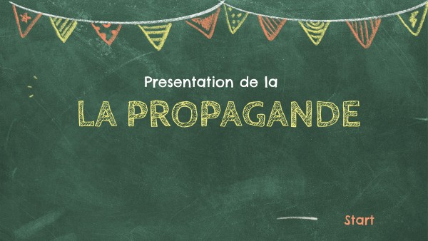 Présentation propagande oral DNB