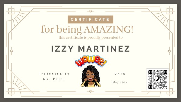 Classic Certificate | Genially