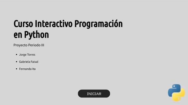 Curso Interactivo Programación en Python