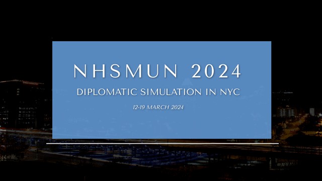 NHSMUN 2024 DIPLOMATIC SIMULATION IN NYC
