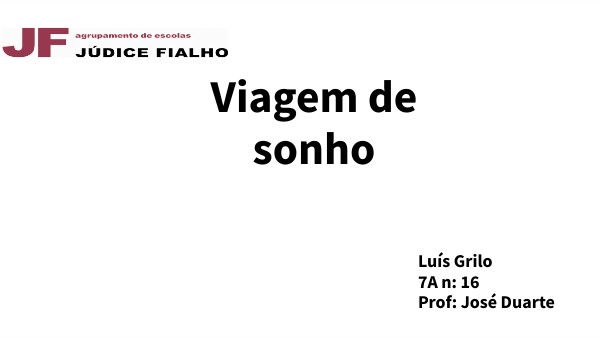 Viagem de sonho | Genially