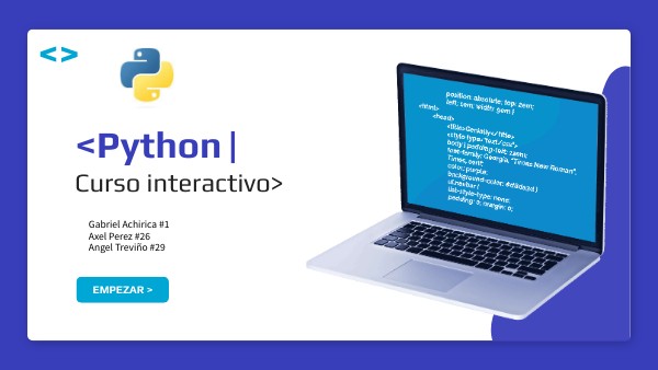Proyecto: Curso Interactivo Programación en Python