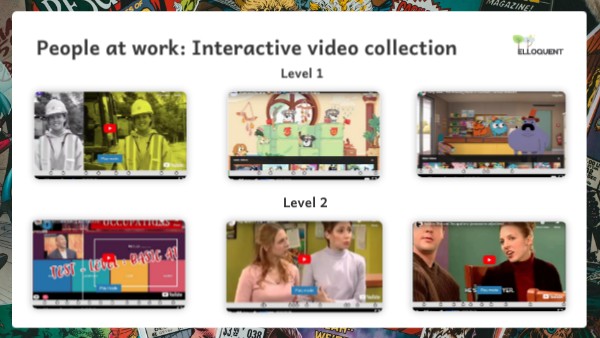 ELLoquent: People at work: Interactive video collection | Genially