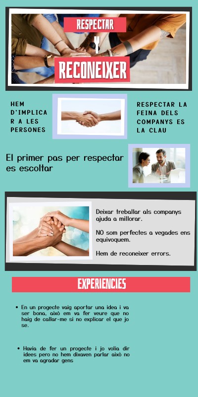 Infografía Cooperar per aprendre