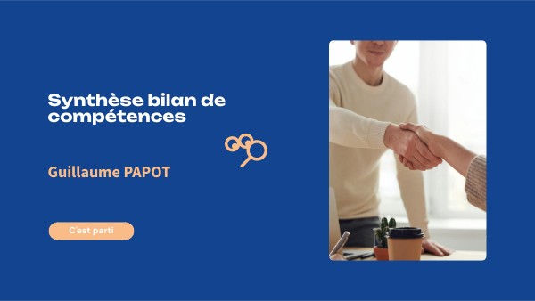 SYNTHESE BILAN DE COMPETENCES