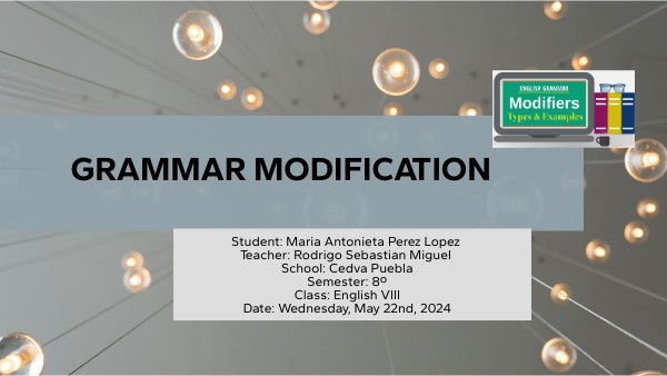 Grammar Modification