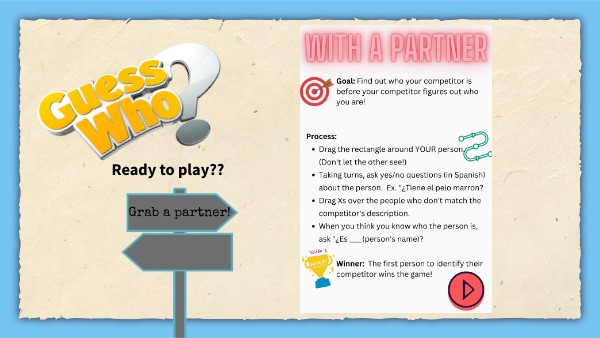 Guess Who! - 3rd Person - Spanish | Genially