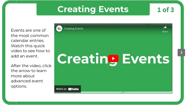Scheduling an Event | Genially