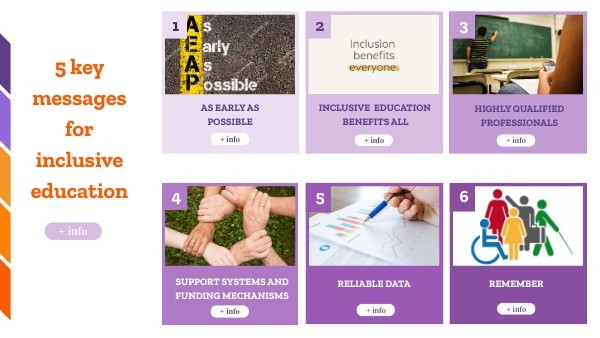 5 key messages for inclusive education | Genially
