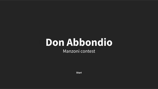 Don Abbondio (Bertini; De Simone; Hasi; Spinella)