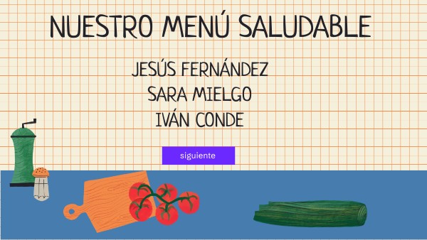 menú saludable | Genially