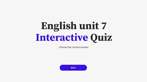Basic Interactive Quiz | Genially